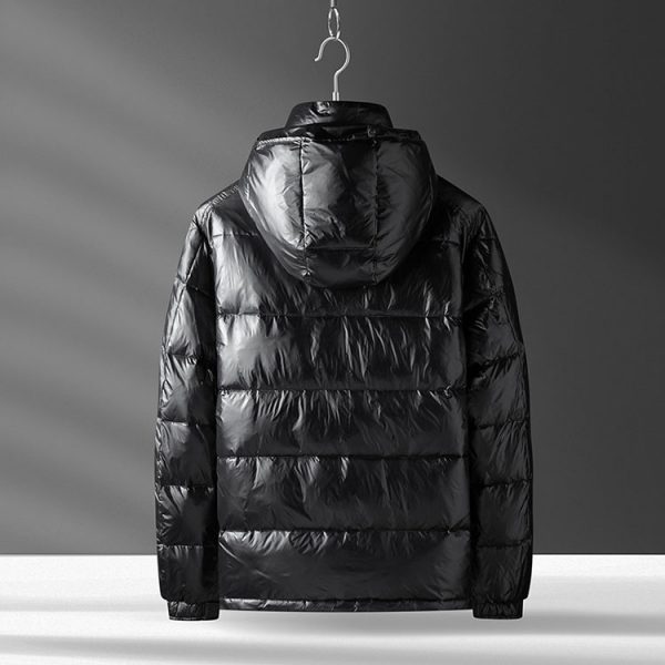 Mens Black Puffer Jacket With Hood – SGAN