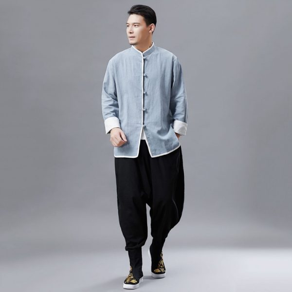Mens Linen Wing Chun Outfit – SGAN