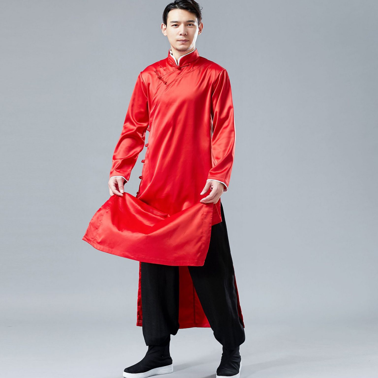 Mens Long Chinese Male Cheongsam – SGAN