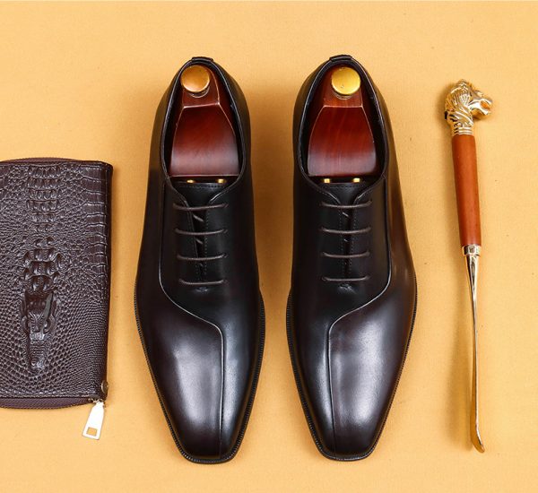 Men’s Leather Split Toe Oxford Dress Shoes – SGAN